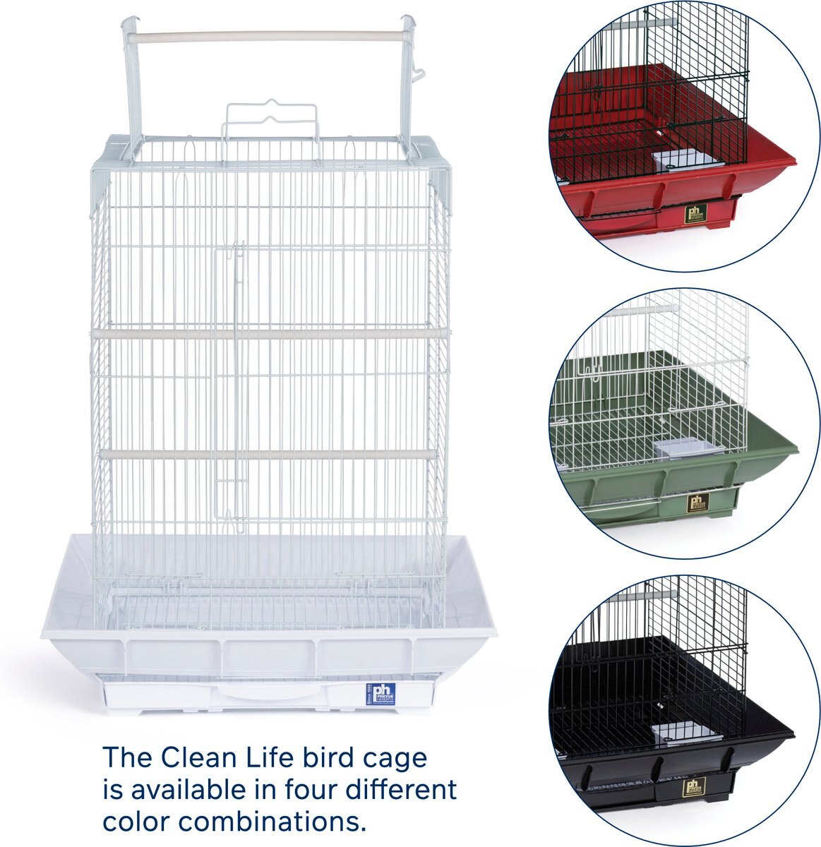 PREVUE PET PRODUCTS Clean Life Playtop Bird Cage, Green - Chewy.com