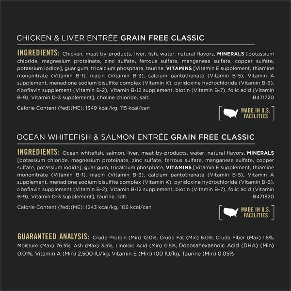 PURINA PRO PLAN Grain-Free Chicken & Liver & Ocean Whitefish & Salmon ...