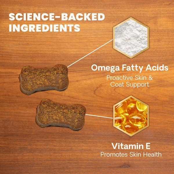 VETRISCIENCE Derma Strength Soft Chews Skin & Coat Supplement for Dogs ...