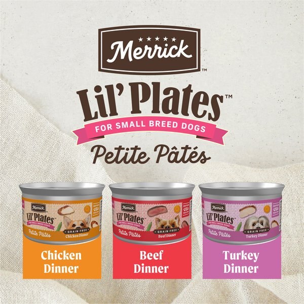 MERRICK Lil' Plates Petite Pates Grain-Free Small Breed Wet Dog Food ...