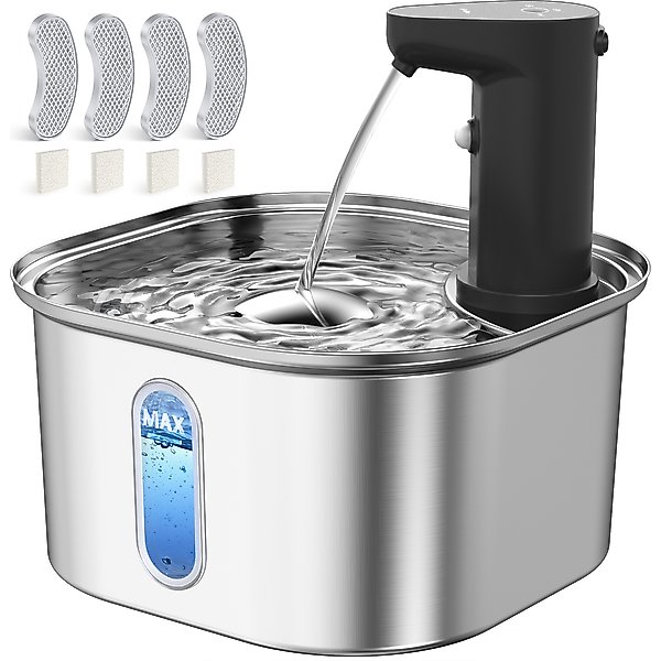 PETSAFE Outlast Pumpless Cat Water Fountain, White, 128-oz - Chewy.com