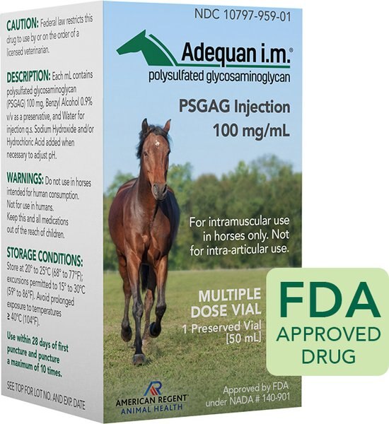 ADEQUAN EQUINE i.m. (polysulfated glycosaminoglycan) Injectable for ...
