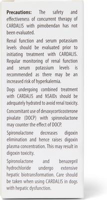 CARDALIS (Spironolactone/Benazepril) Chewable Tablets for Dogs, 20mg/2 ...