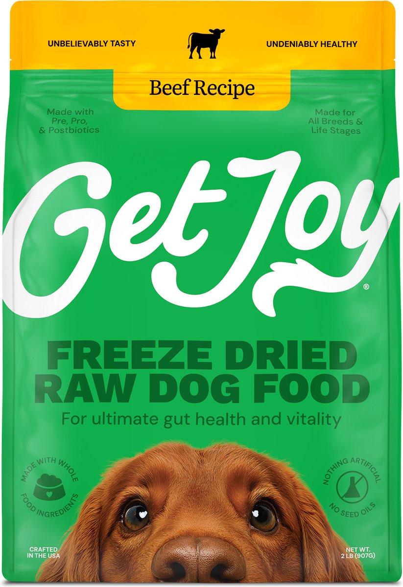 GET JOY Beef Recipe Human-Grade All Life Stages Freeze-Dried Raw Dog ...