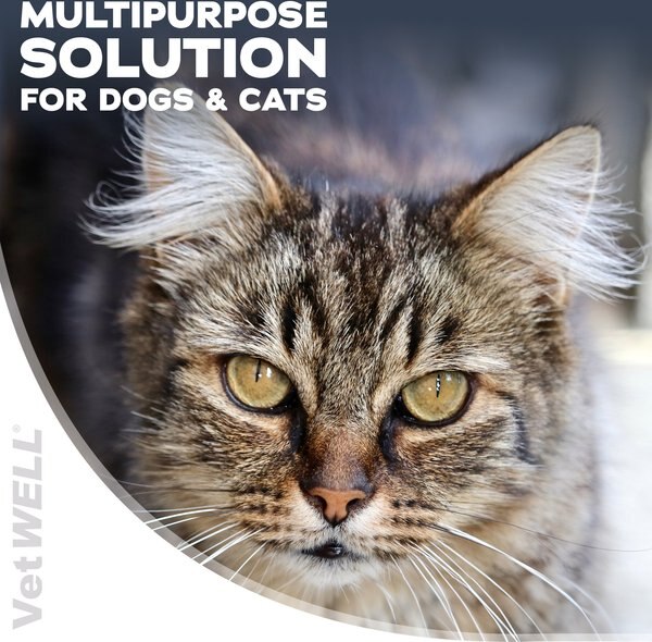 VETWELL Tris Flush Dog & Cat Ear Cleaner Solution & Infection Treatment ...