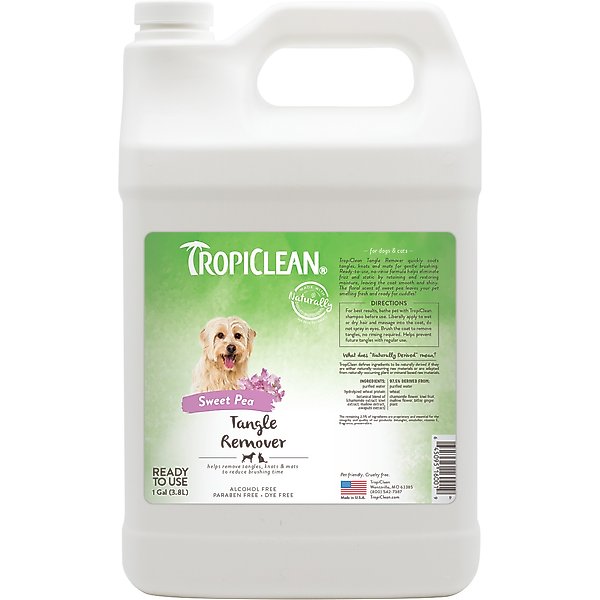 TROPICLEAN Detangling & Dematting Tangle Remover Dog Spray, 1-gal ...