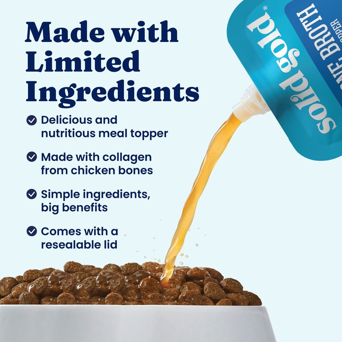 SOLID GOLD Chicken Bone Broth with Lavender & Chamomile Dog Food Topper ...