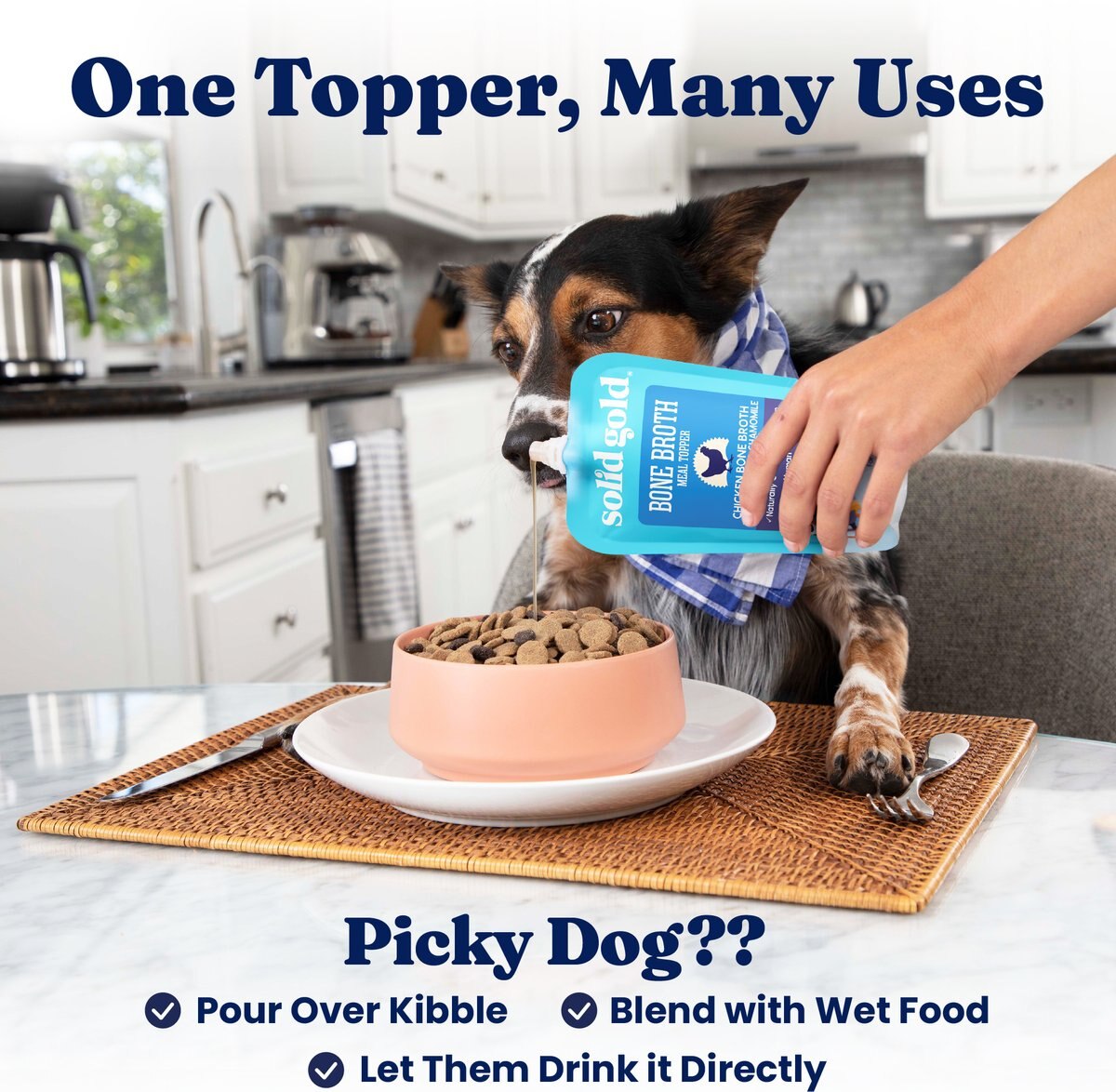 SOLID GOLD Chicken Bone Broth with Lavender & Chamomile Dog Food Topper ...