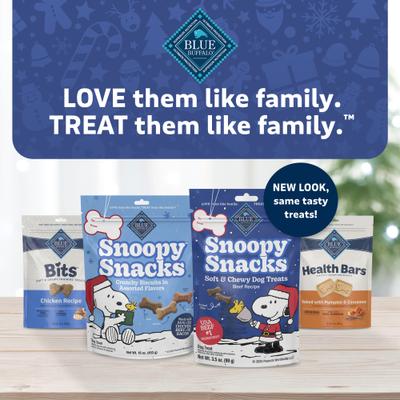 Discontinued - BLUE BUFFALO Holiday Snoopy Snacks Beef Recipe Adult ...