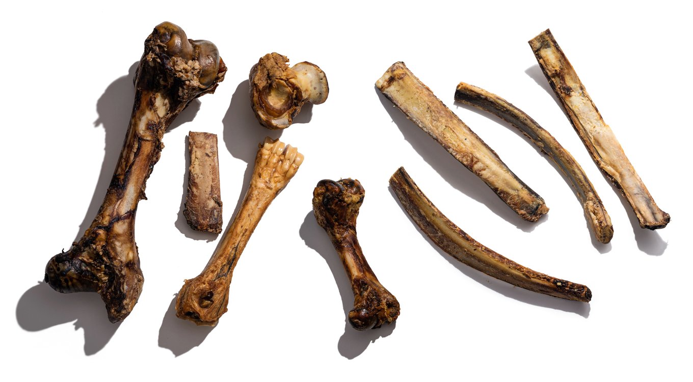 JACK & PUP Roasted Beef Marrow 6-in Bone Dog Treats, 2 count - Chewy.com