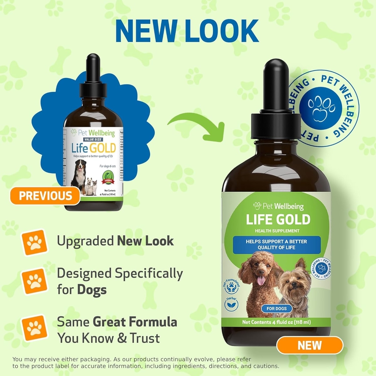 PET WELLBEING Life GOLD Bacon Flavored Liquid Immune Supplement for ...