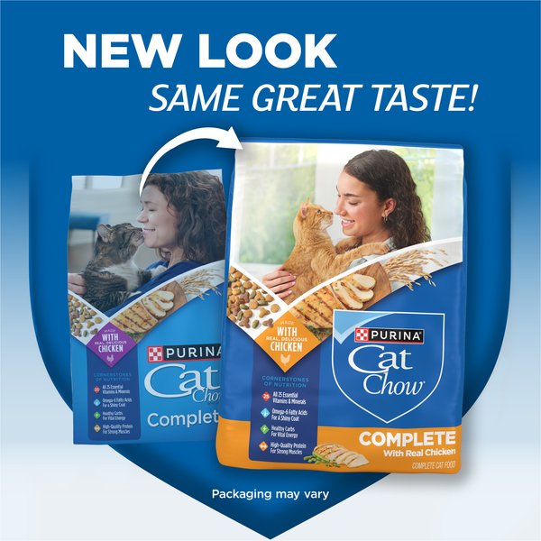 Purina Cat Chow Complete with Real Chicken & Vitamins Dry Cat Food, 15 ...