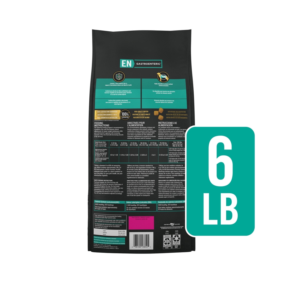 PURINA PRO PLAN VETERINARY DIETS EN Gastroenteric Dry Dog Food, 6-lb ...
