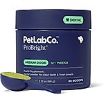 PETLAB CO. ProBright Dog Dental Powder for Medium Dogs - Chewy.com