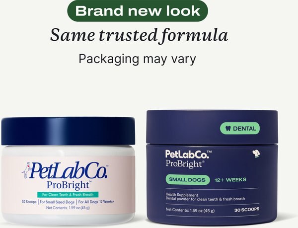 PETLAB CO. ProBright Dog Dental Powder for Small Dogs - Chewy.com