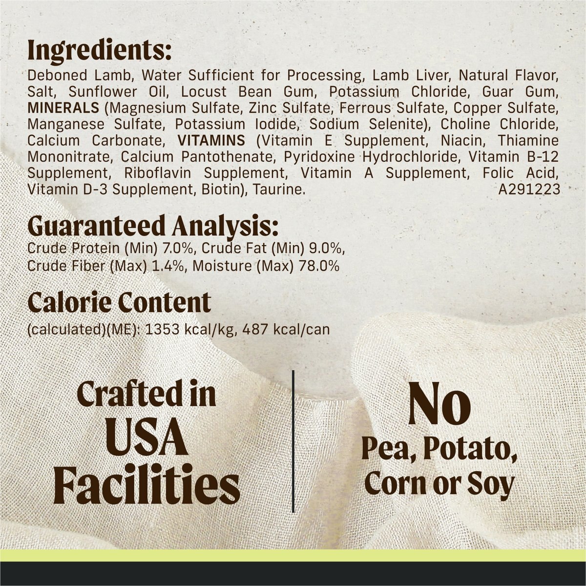 MERRICK Limited Ingredient Diet Grain-Free Wet Dog Food Real Lamb ...