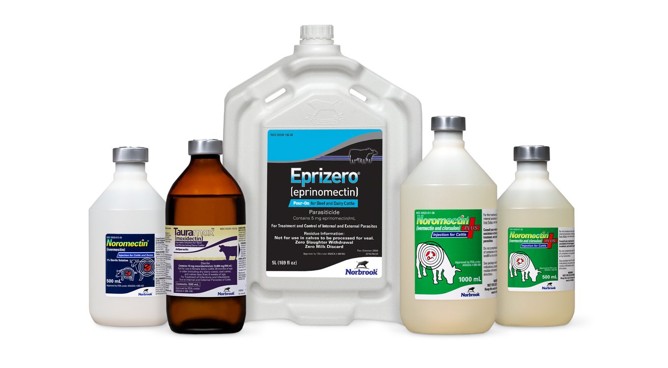 NORBROOK Noromectin 1% Dewormer for Cattle & Swine, 1000-mL bottle ...