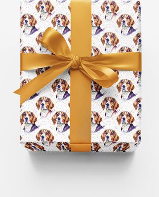 LONDON PENNY Beagle Bounce Wrapping Paper, Glossy, 15-ft roll - Chewy.com