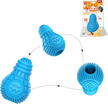 GIGWI Bulb Treat Dispensing Dog Toy, Red, Medium - Chewy.com