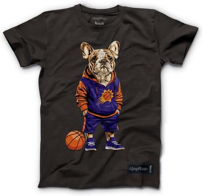 HOOP DOGS NBA French Bulldog T-Shirt, Phoenix Suns, X-Large - Chewy.com