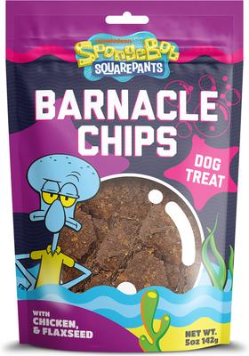 Discontinued - SPONGEBOB SQUAREPANTS Barnacle Chips Dog Treats, 5-oz ...