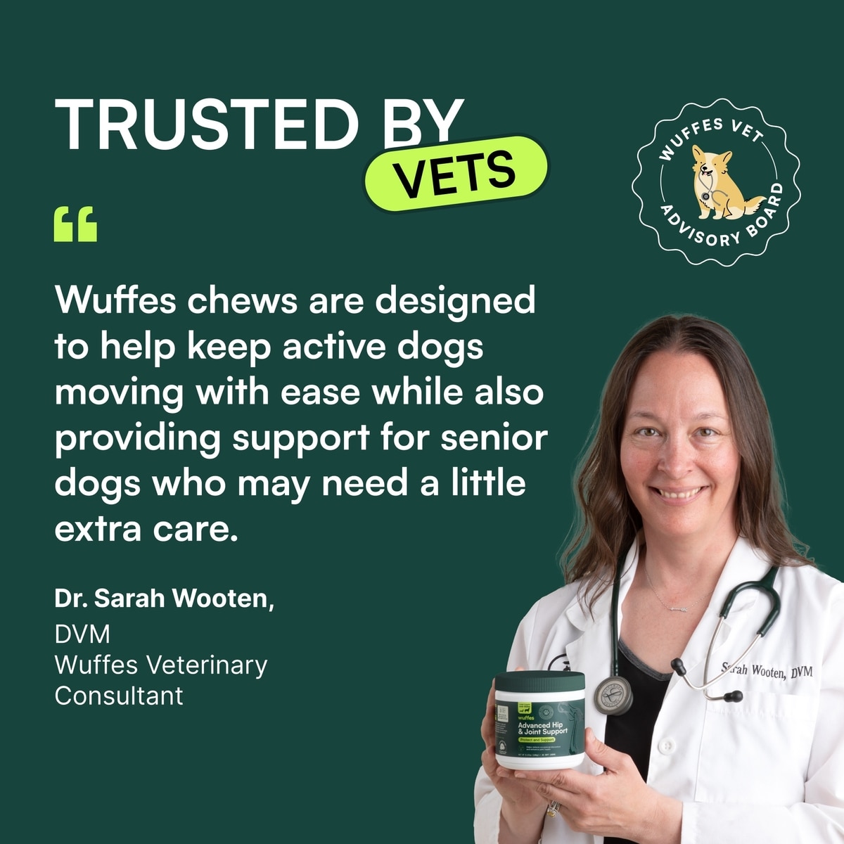 WUFFES Advanced Hip & Joint Supplement with Glucosamine & Chondroitin ...