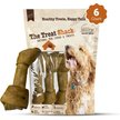 THE TREAT SHACK Knotted 8 to 9-in Peanut Butter Flavor Rawhide Bone Dog ...