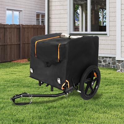 Discontinued - YAFYLLY 2-in-1 Bike & Pull-Behind Pet Trailer, Black ...