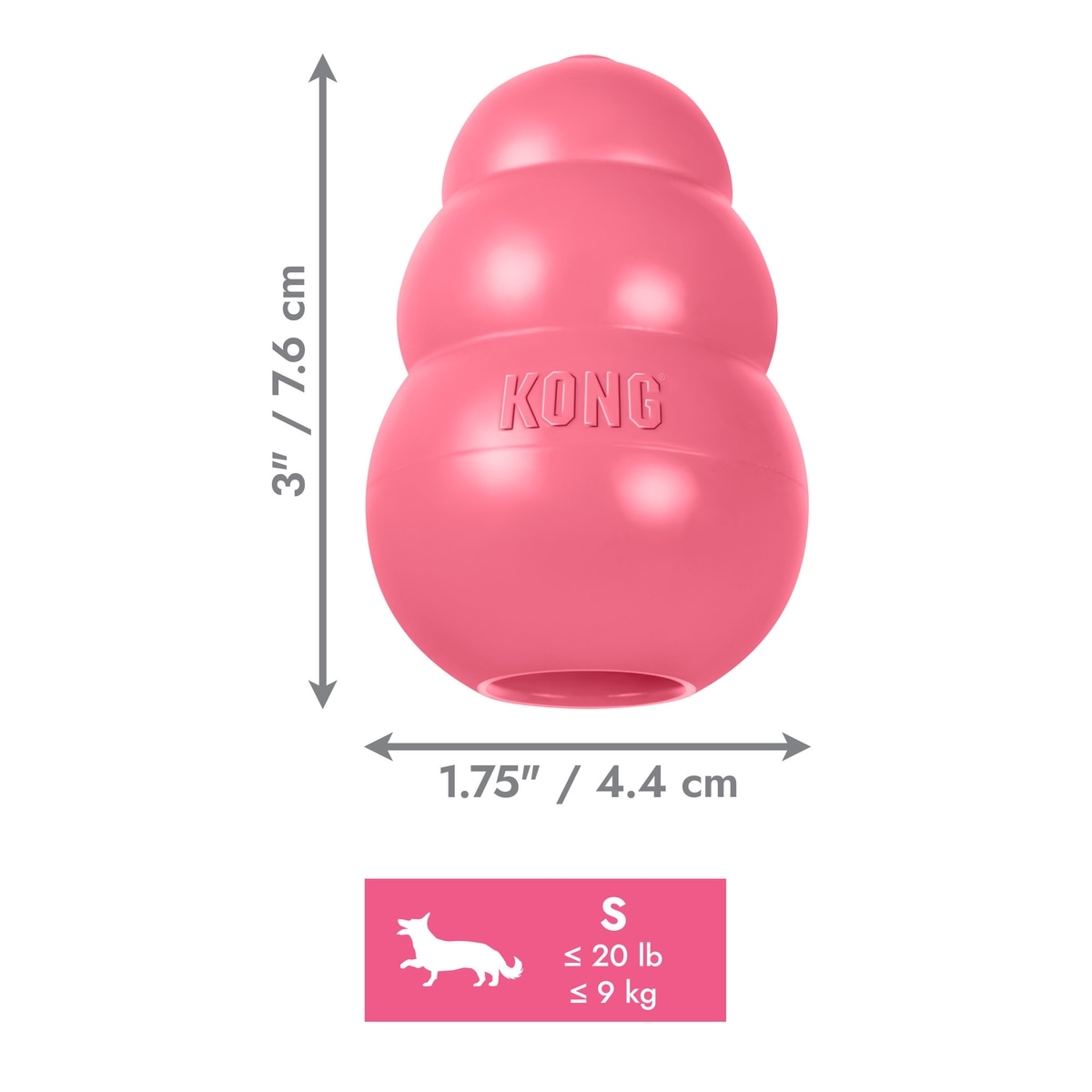 KONG Puppy Chew Dog Toy, Pink, Small - Chewy.com
