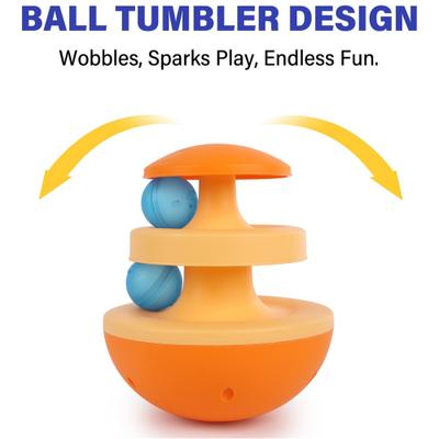 ALLFORPAWS Mordern Cat Wobble Track'ball Cat Toy - Chewy.com