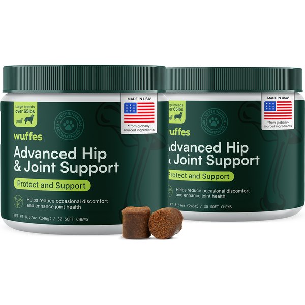 WUFFES Advanced Hip & Joint Supplement with Glucosamine & Chondroitin ...