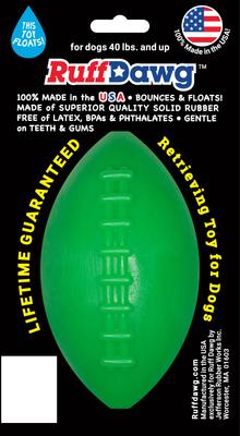RUFF DAWG Football Dog Chew Toy, Green, X-Large - Chewy.com