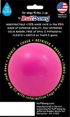 RUFF DAWG Ball Tough Dog Chew Toy, Pink, XX-Large - Chewy.com