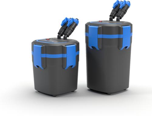 JBJ AQUARIUM Reaction Pro 2 13W UV 530 GPH Canister Filter, Grey ...