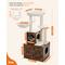 PAWZ ROAD 50-in Polyester Cat Tree with Litter Box Enclosure & 2 Condos ...