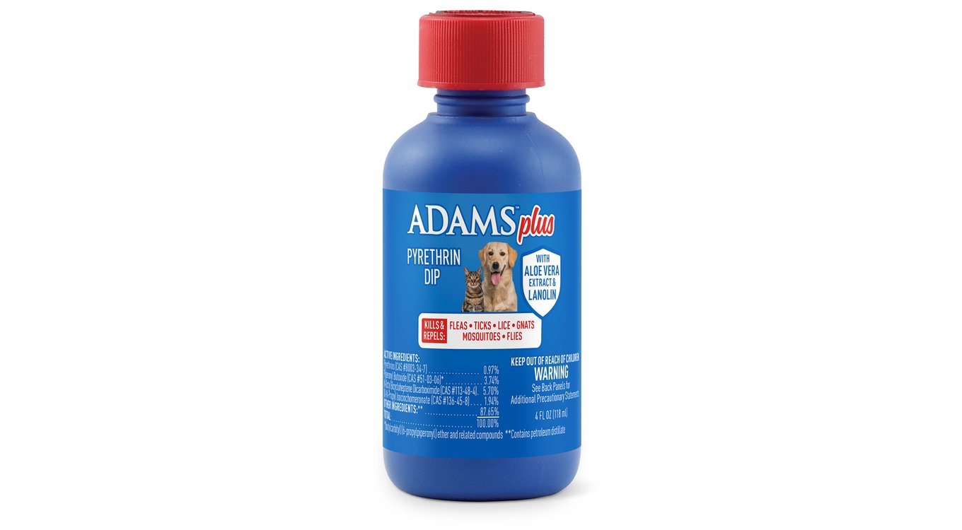 ADAMS Plus Pyrethrin Dip for Dogs & Cats, 4-fl oz bottle - Chewy.com