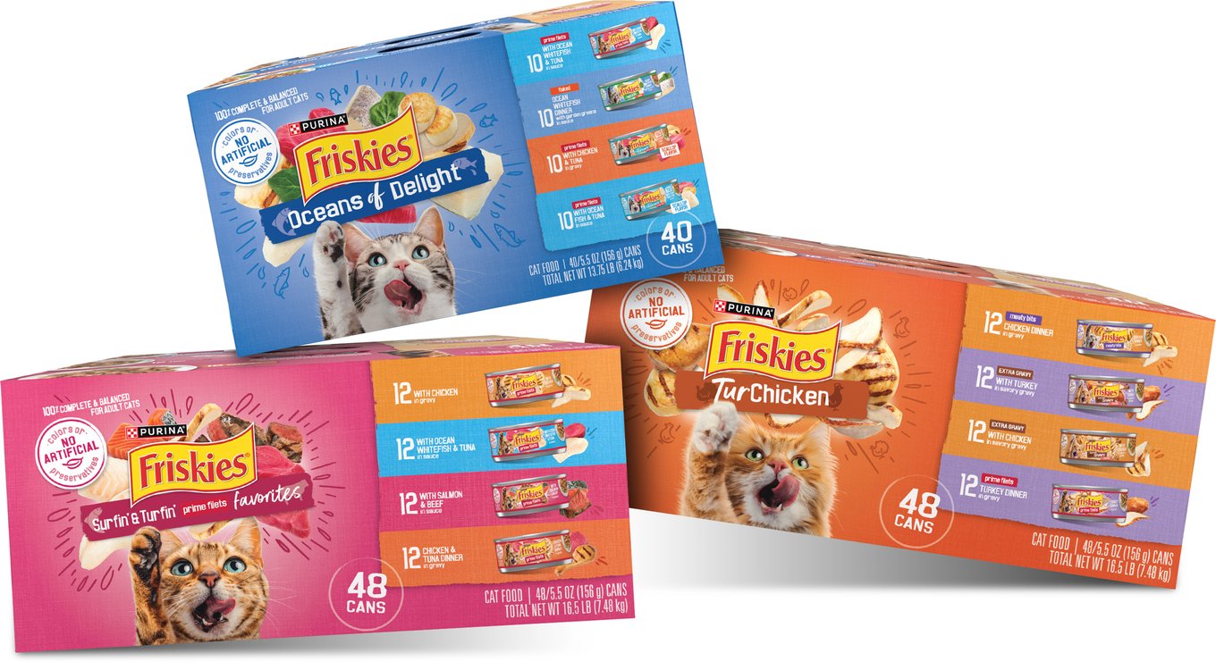 FRISKIES Prime Filets with Chicken in Gravy Canned Cat Food, 5.5-oz ...