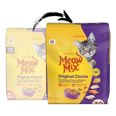 MEOW MIX Original Choice Dry Cat Food, 30-lb bag - Chewy.com