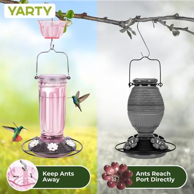 Out of Stock - YARTY 16-oz Glass Hummingbird Bird Feeder with Ant Moat ...