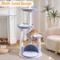 HITTITE Modern Indoor 46-in Rattan Cat Tree Tower with Scratching Post ...