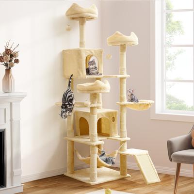 Temporarily Unavailable - YITAHOME Multi-Level 75-in Flannel Cat Tree ...