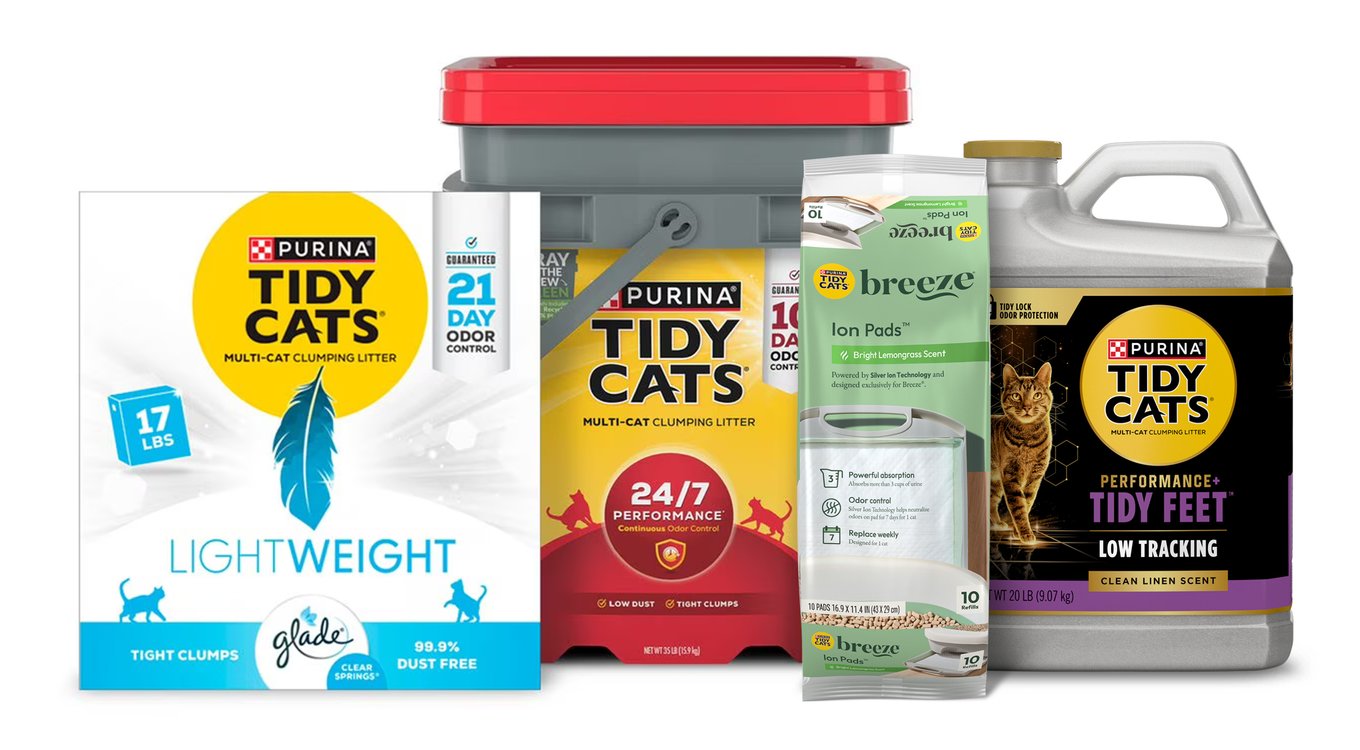 TIDY CATS Performance Plus Tidy Feet Low Tracking Unscented Clumping ...