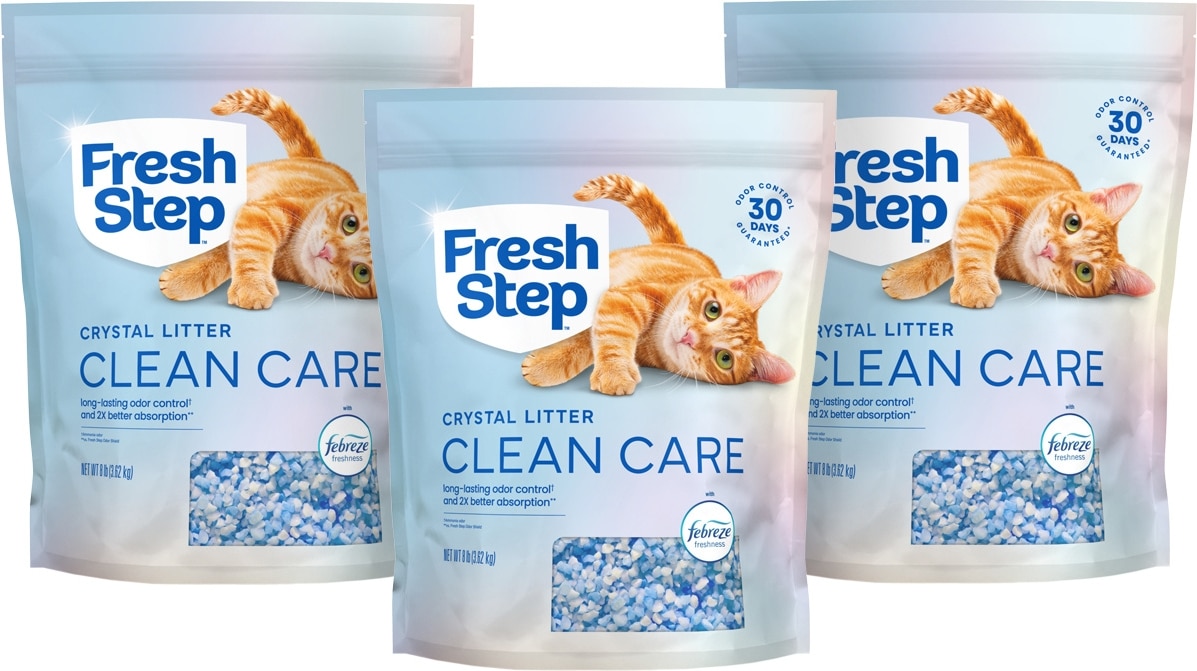FRESH STEP Lightweight with Odor Control & Low Dust Formula Crystals ...
