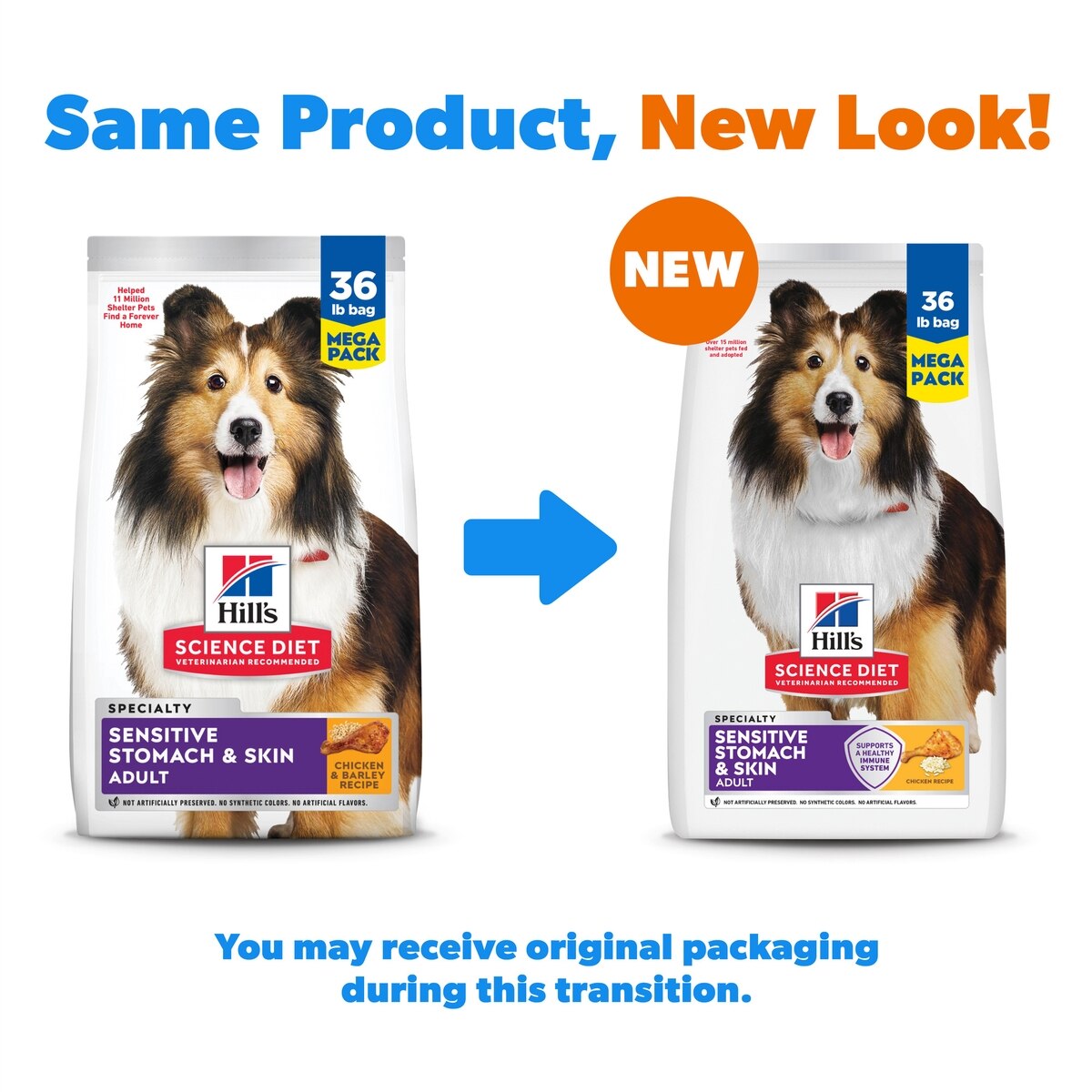 HILL'S SCIENCE DIET Adult Sensitive Stomach & Sensitive Skin Chicken ...
