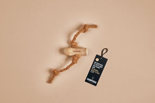 CANOPHERA Coffee Wood & Coconut Rope Tough Chew Dog Toy, Small - Chewy.com