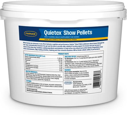 Out of Stock - FARNAM Quietex Show Pellets Horse Supplement, 3.75-lb ...