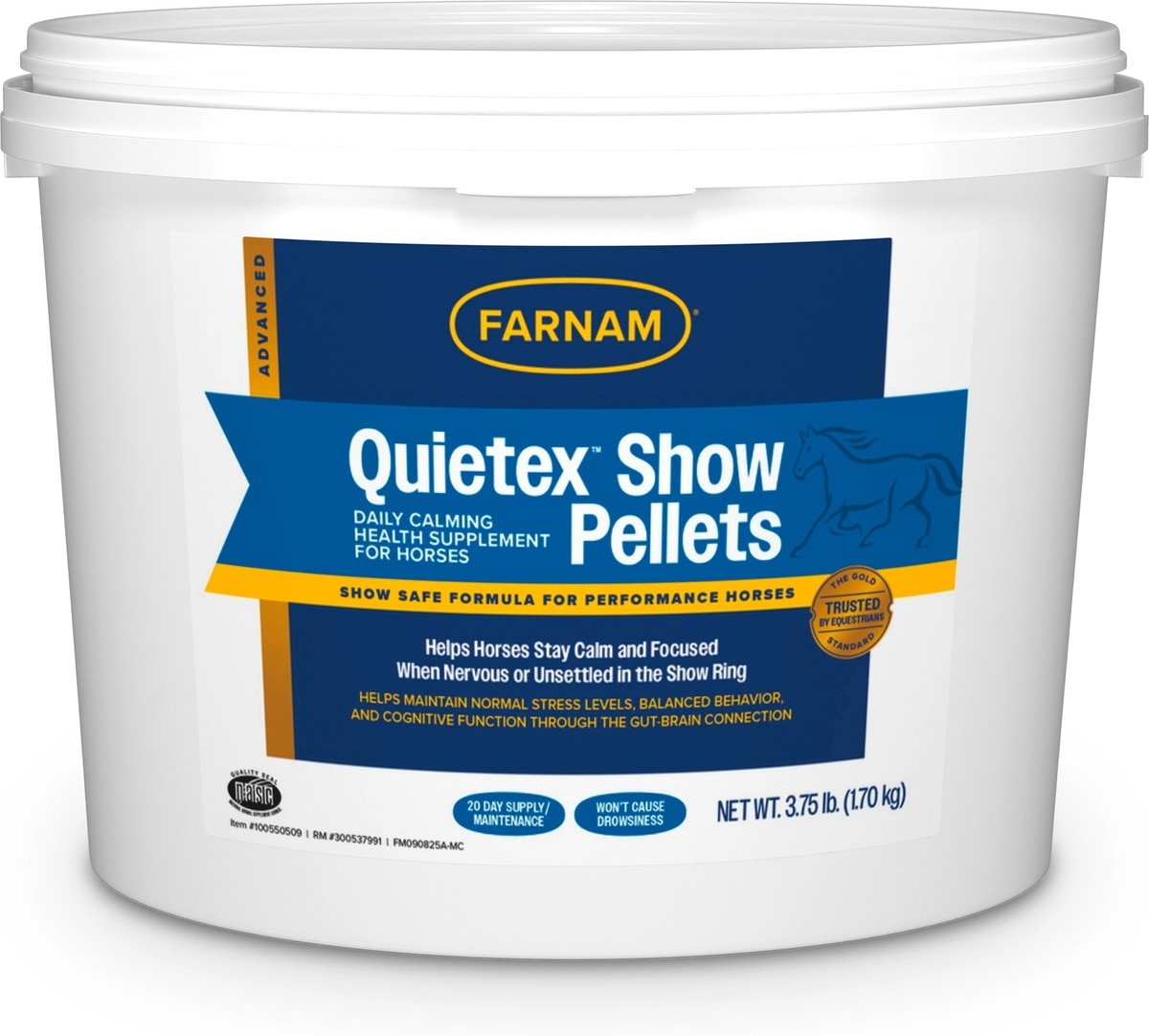 Out of Stock - FARNAM Quietex Show Pellets Horse Supplement, 3.75-lb ...