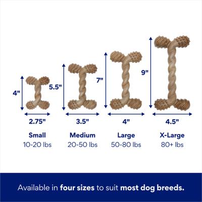FRISCO Beef Flavored Twist Bone Nylon Chew Dog Toy for Heavy Chewers ...