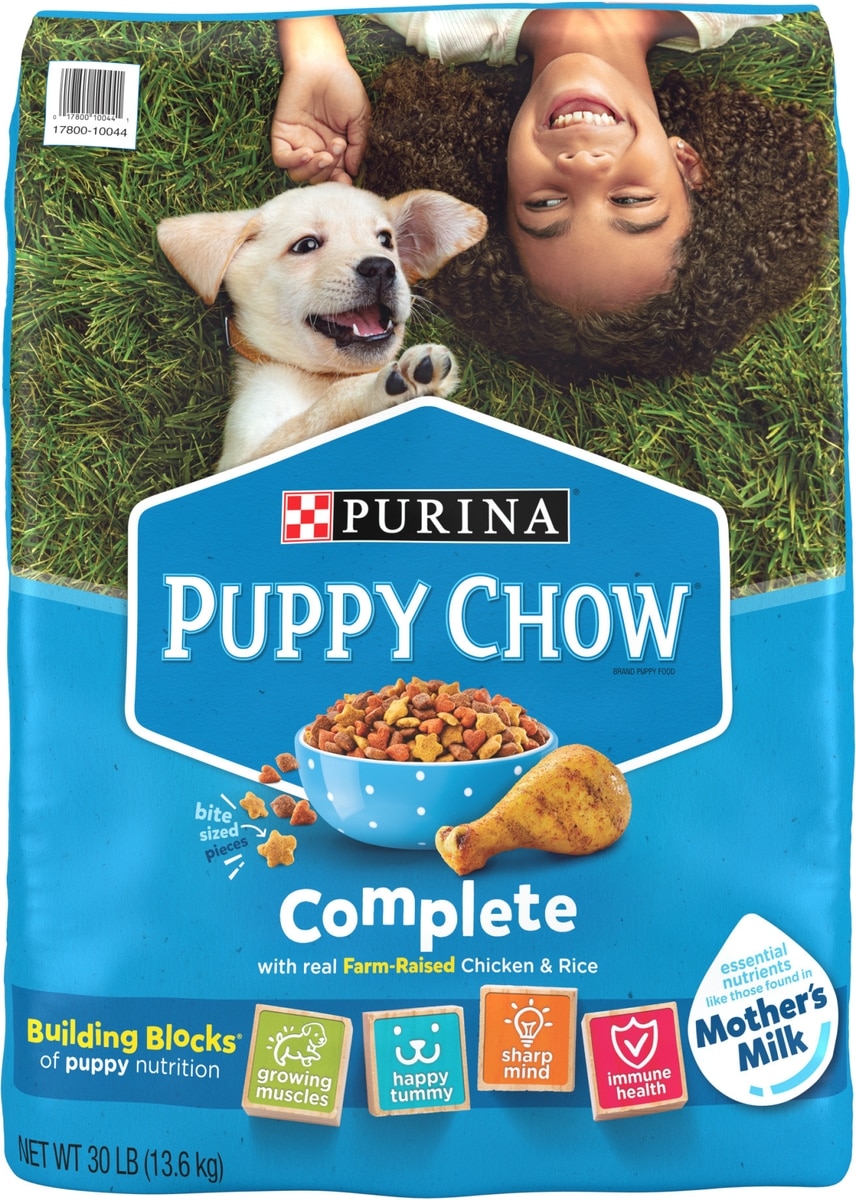 PUPPY CHOW Complete with Real Chicken Dry Dog Food, 30-lb bag - Chewy.com