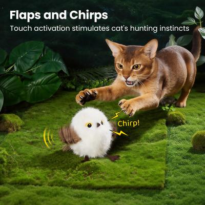 POTAROMA 5.1-in Lifelike Chirp Tweet Rechargeable Touch Activated ...